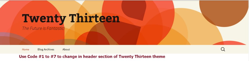 Wordpress Oscar Update and Default Twenty Thirteen Theme modifications, support,documentation ...