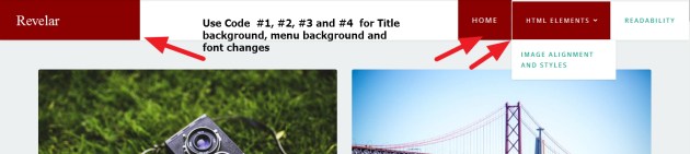 Wordpress.com Theme Revelar By Automattic Modification, change font ...