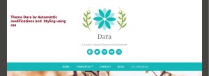Dara By Automattic Modifications of header, footer, sidebar, contents ...